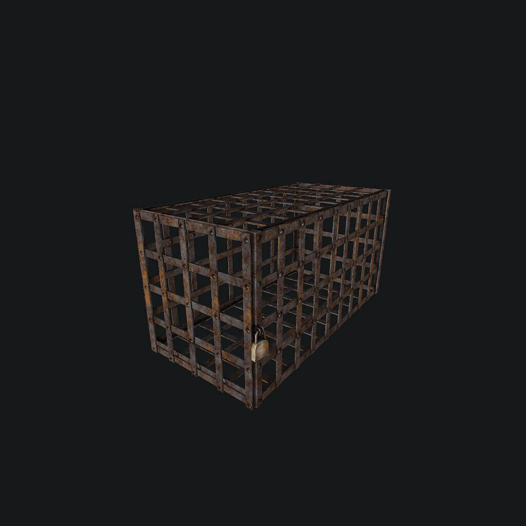 Old Metal Cage - 3D Model by salex