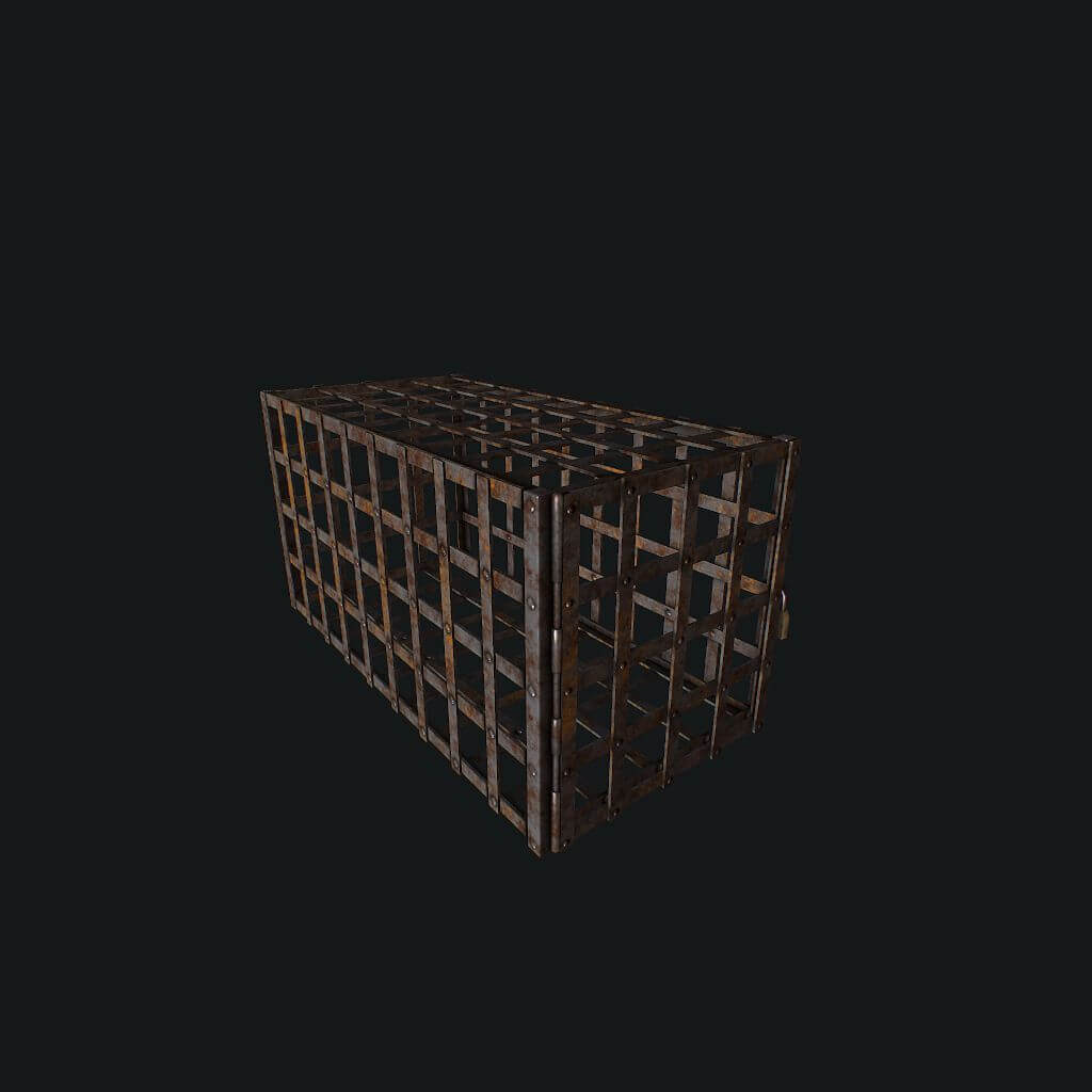Old Metal Cage - 3D Model by salex