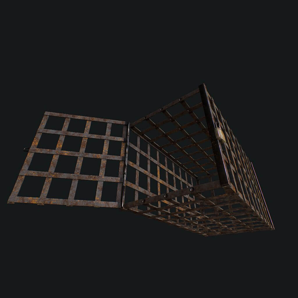 Old Metal Cage - 3D Model by salex