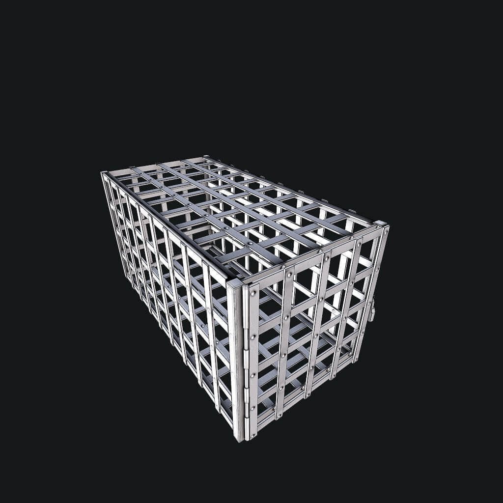 Old Metal Cage - 3D Model by salex
