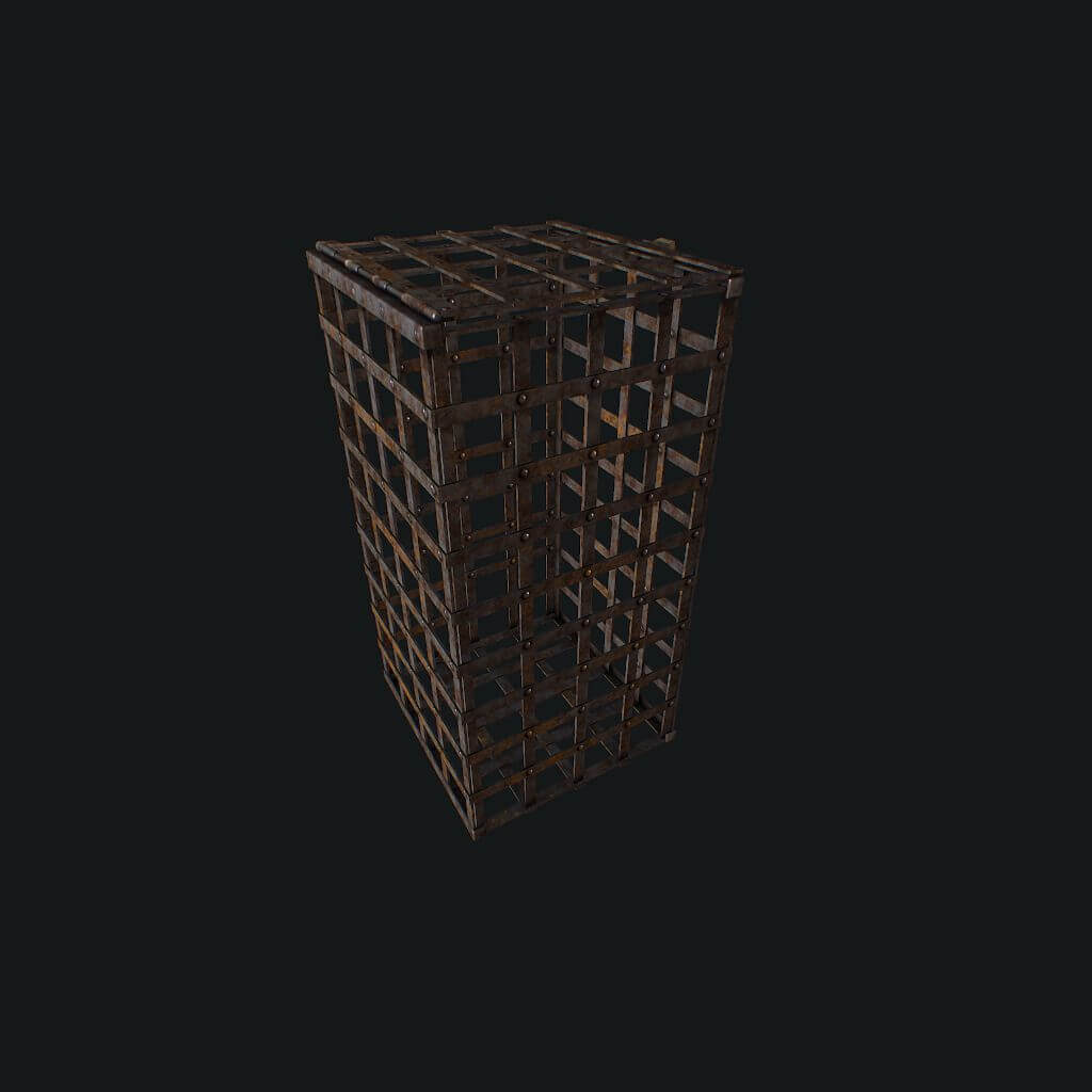 Old Metal Cage - 3D Model by salex