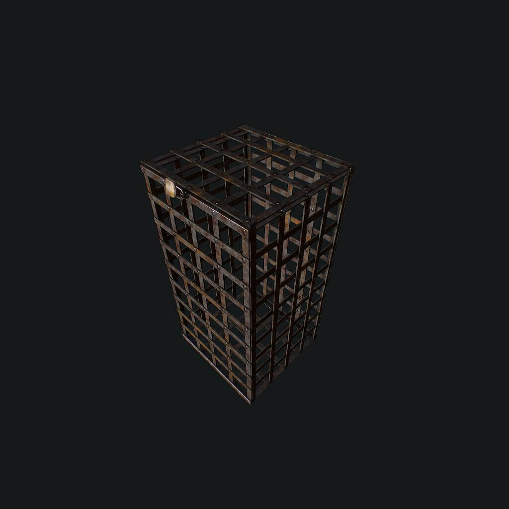Old Metal Cage - 3D Model by salex