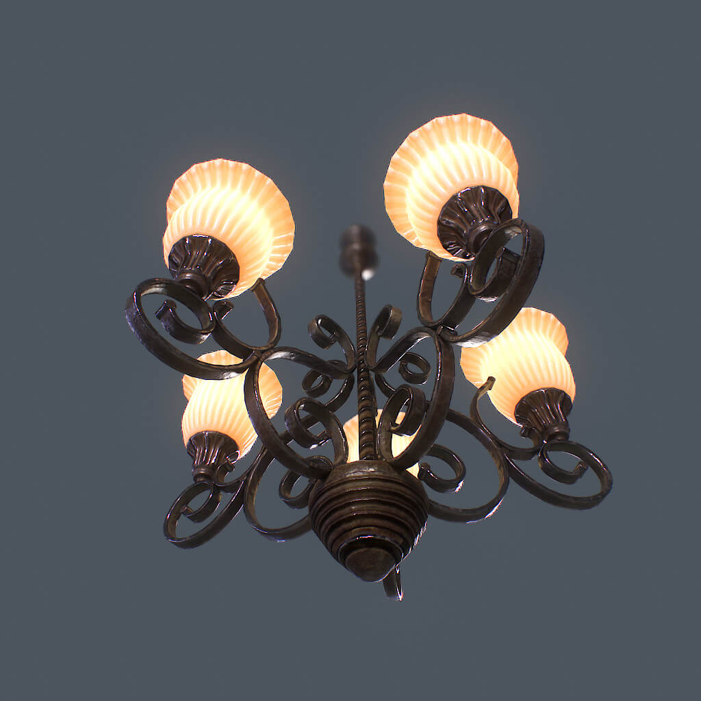 Chandelier V1 - 3D Model by salex