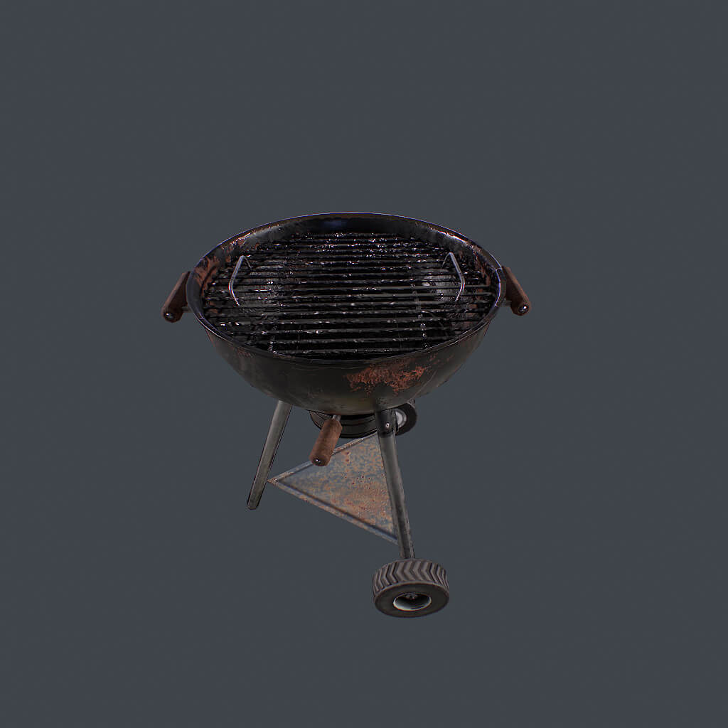 Old Barbecue - 3D Model by salex