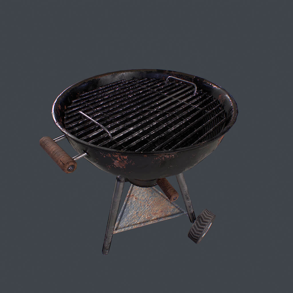 Old Barbecue - 3D Model by salex
