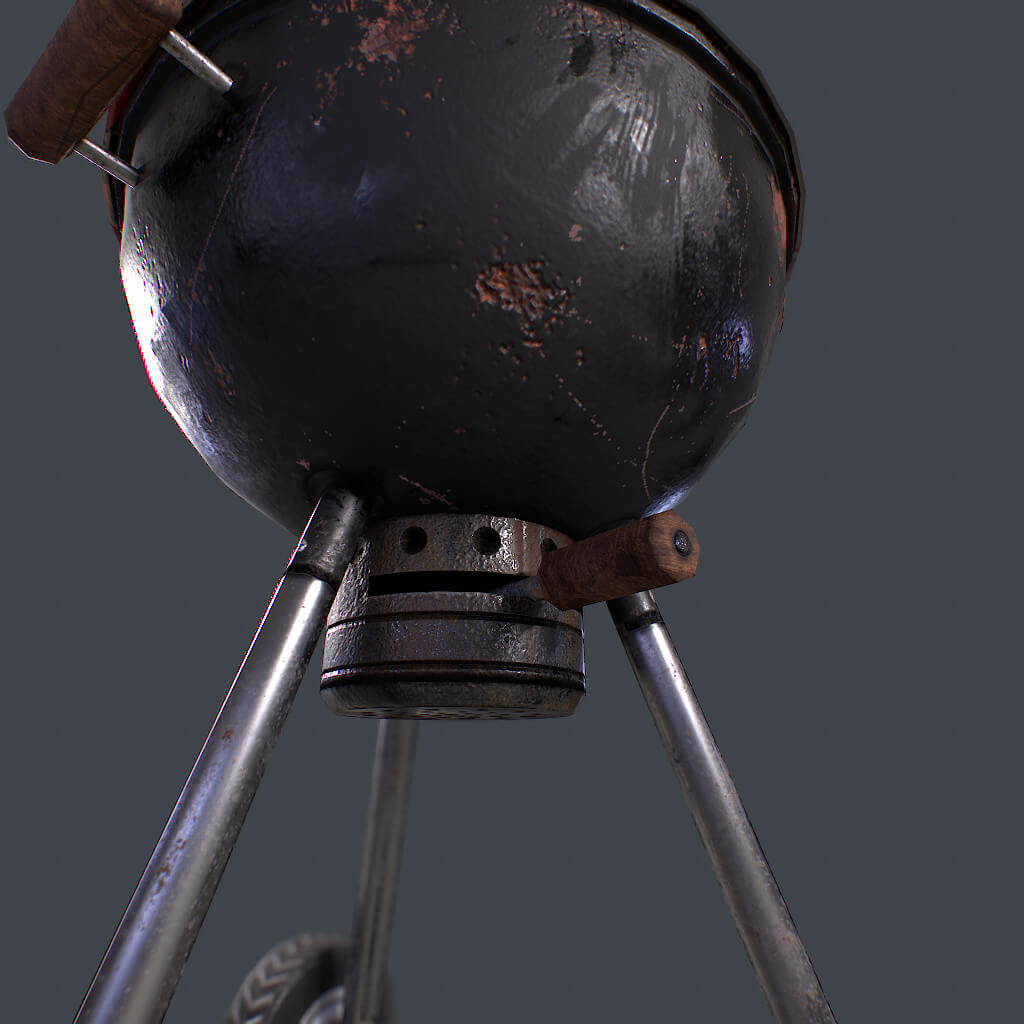 Old Barbecue - 3D Model by salex