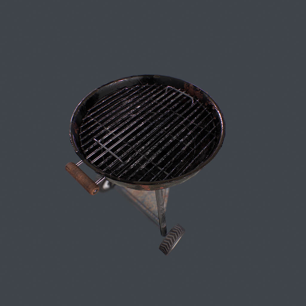 Old Barbecue - 3D Model by salex