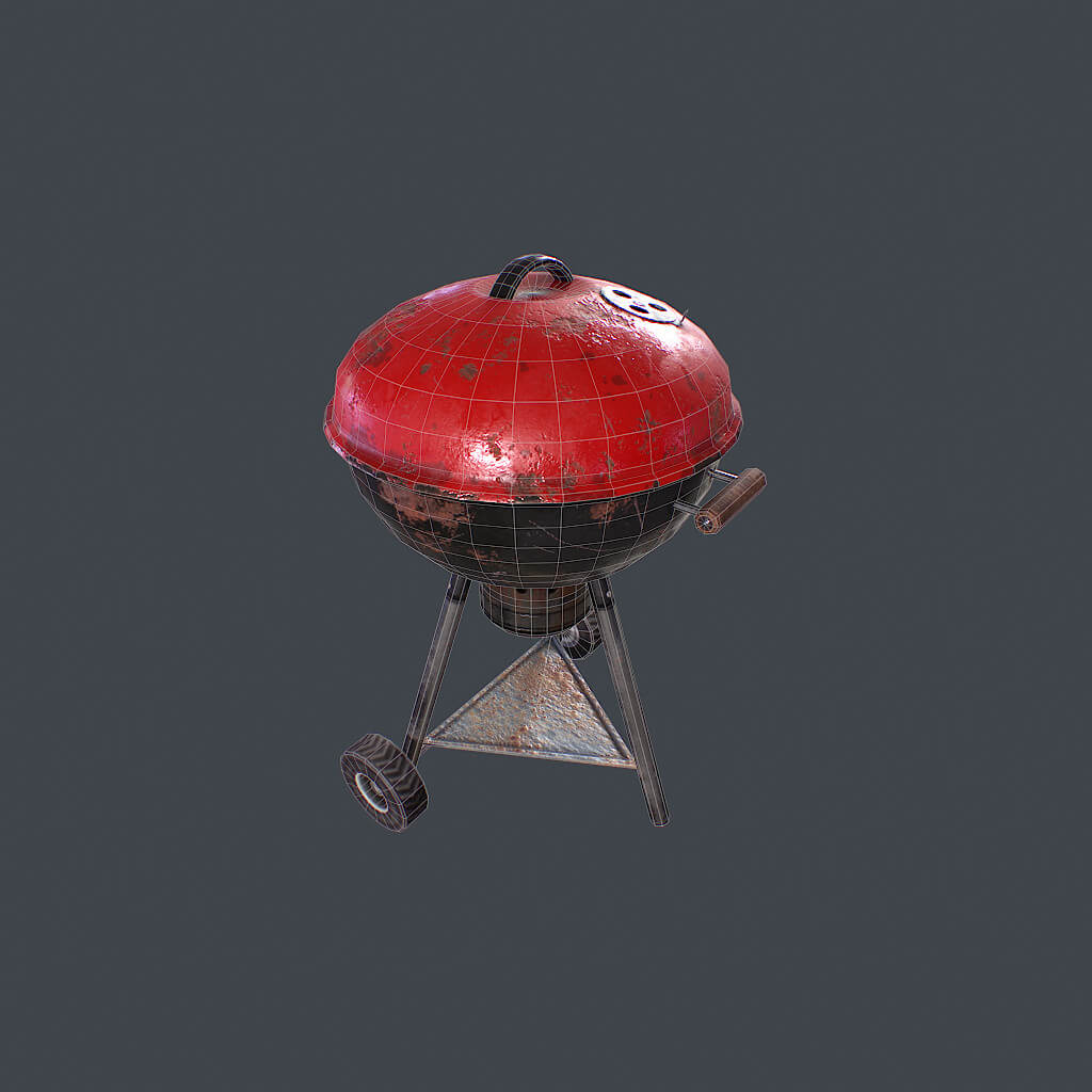 Old Barbecue - 3D Model by salex