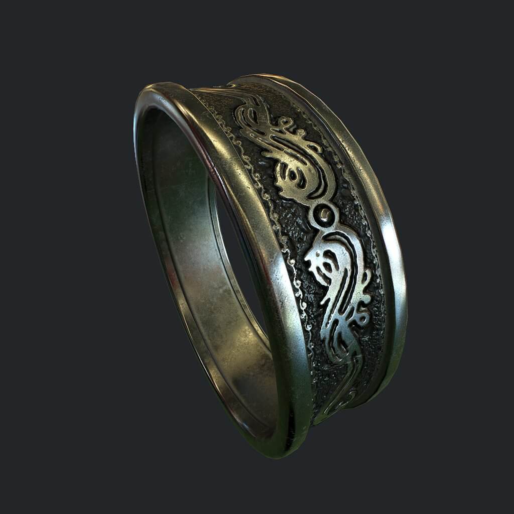 Old Ring - 3D Model by salex