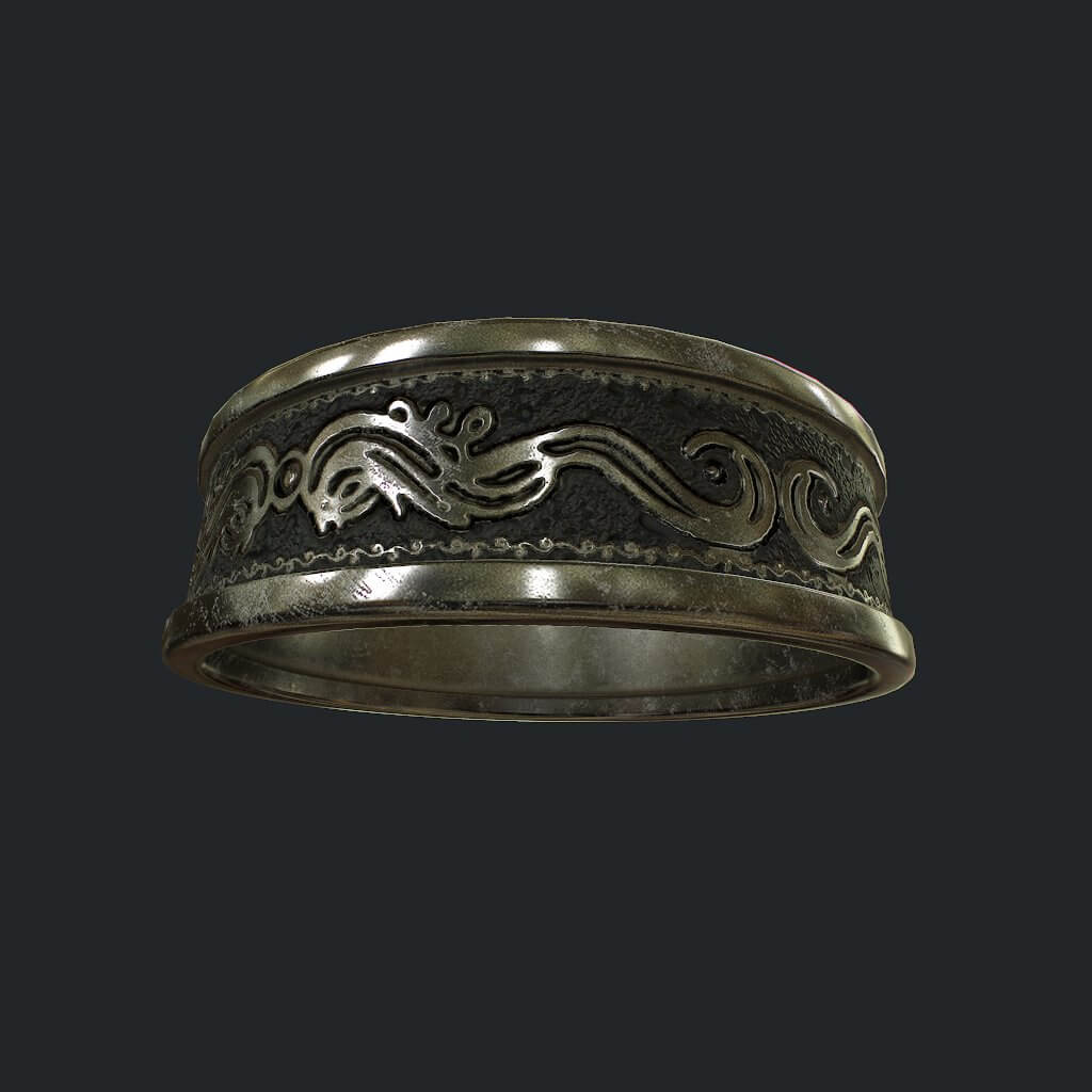 Old Ring - 3D Model by salex