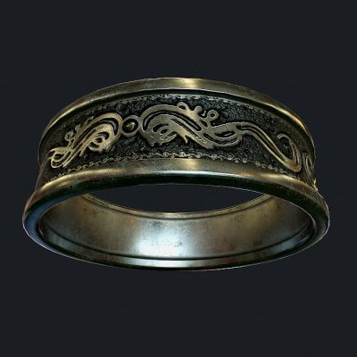 Old Ring - 3D Model by salex