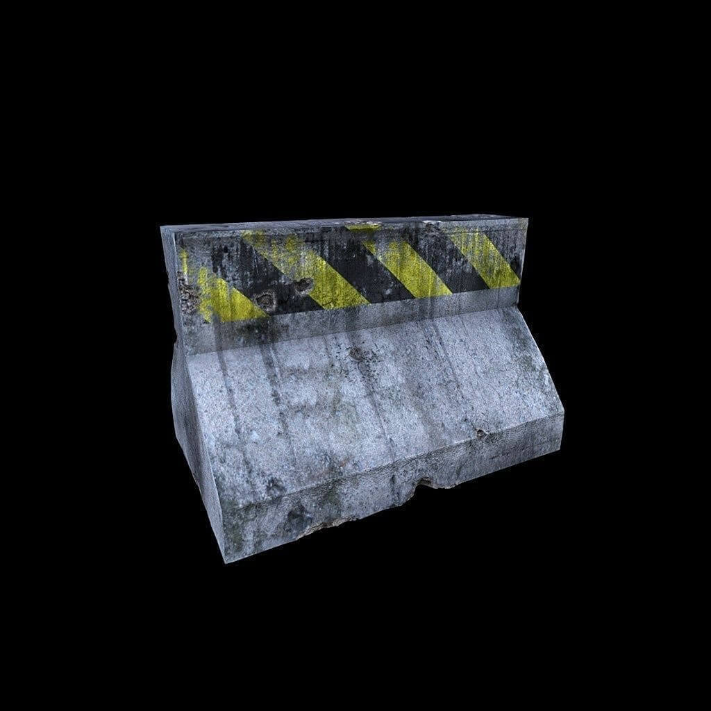 Old Roadblock - 3D Model by salex