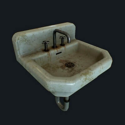 Dirty Sink - 3D Model by salex