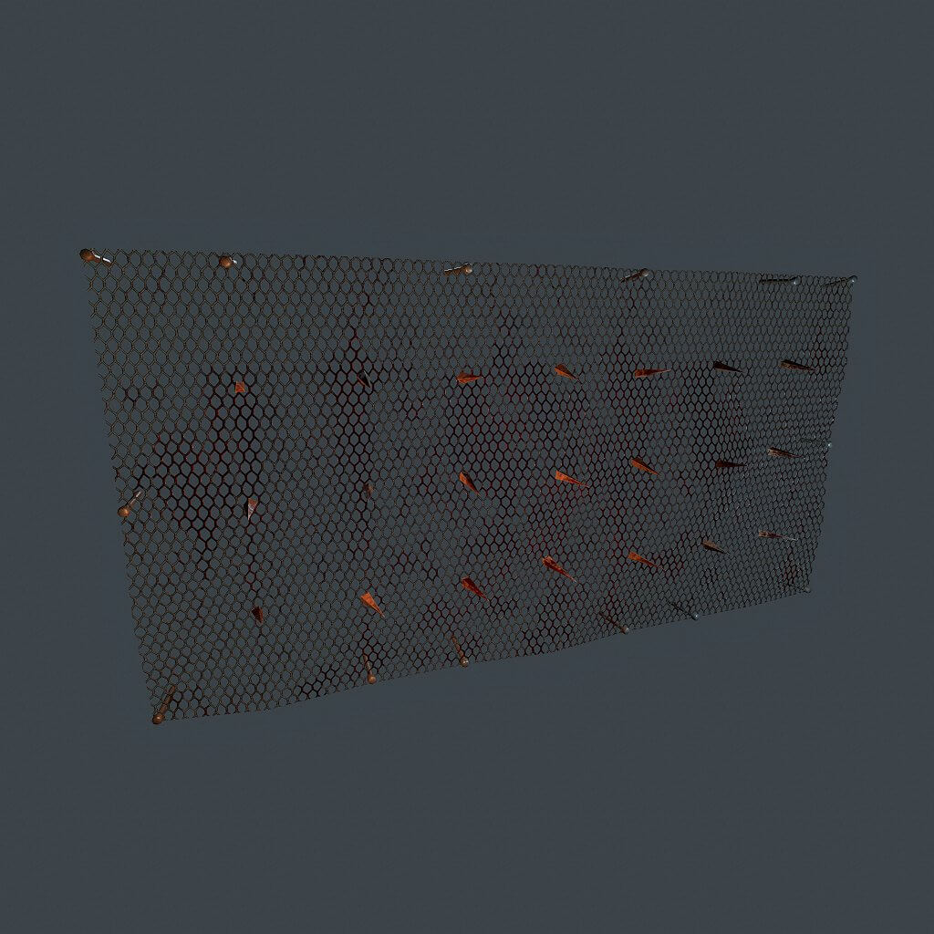 Wire Spikes - 3D Model by salex