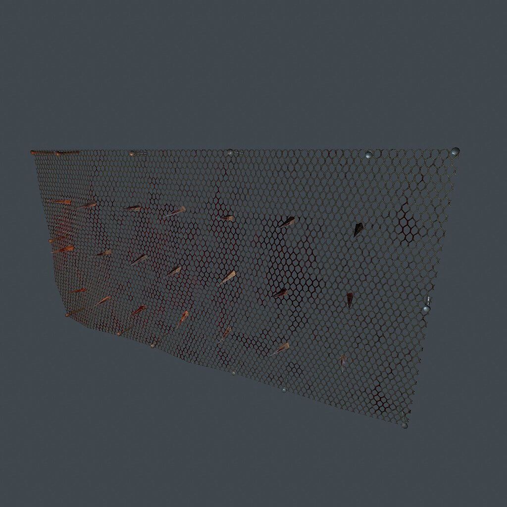 Wire Spikes - 3D Model by salex