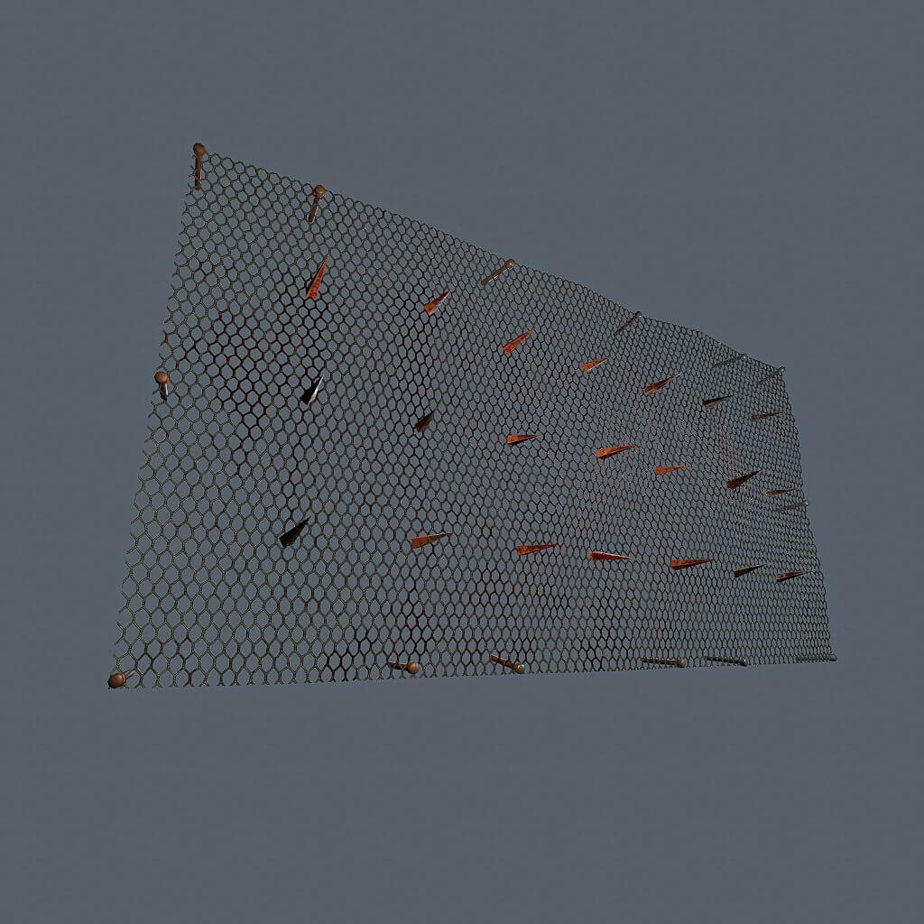Wire Spikes - 3D Model by salex