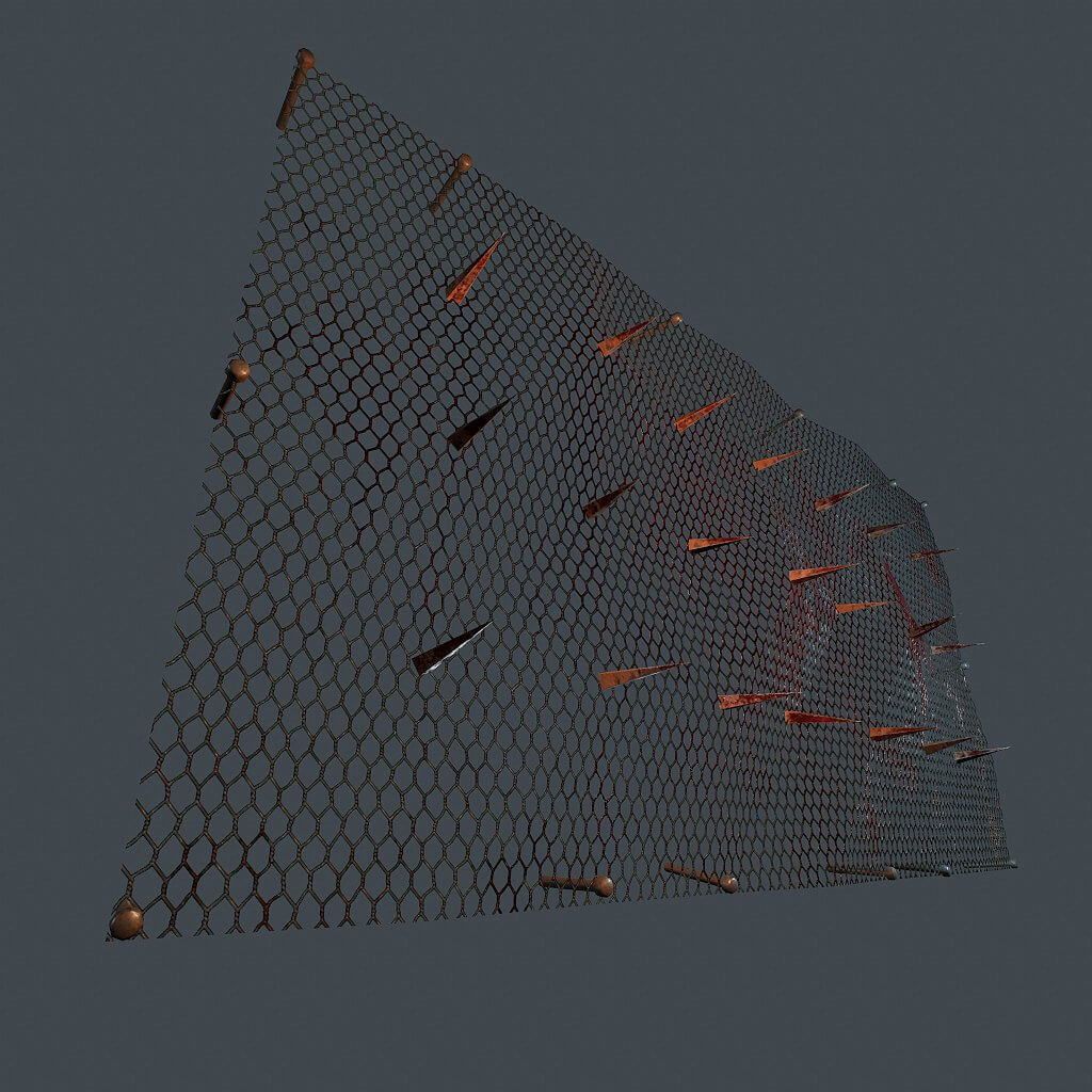 Wire Spikes - 3D Model by salex