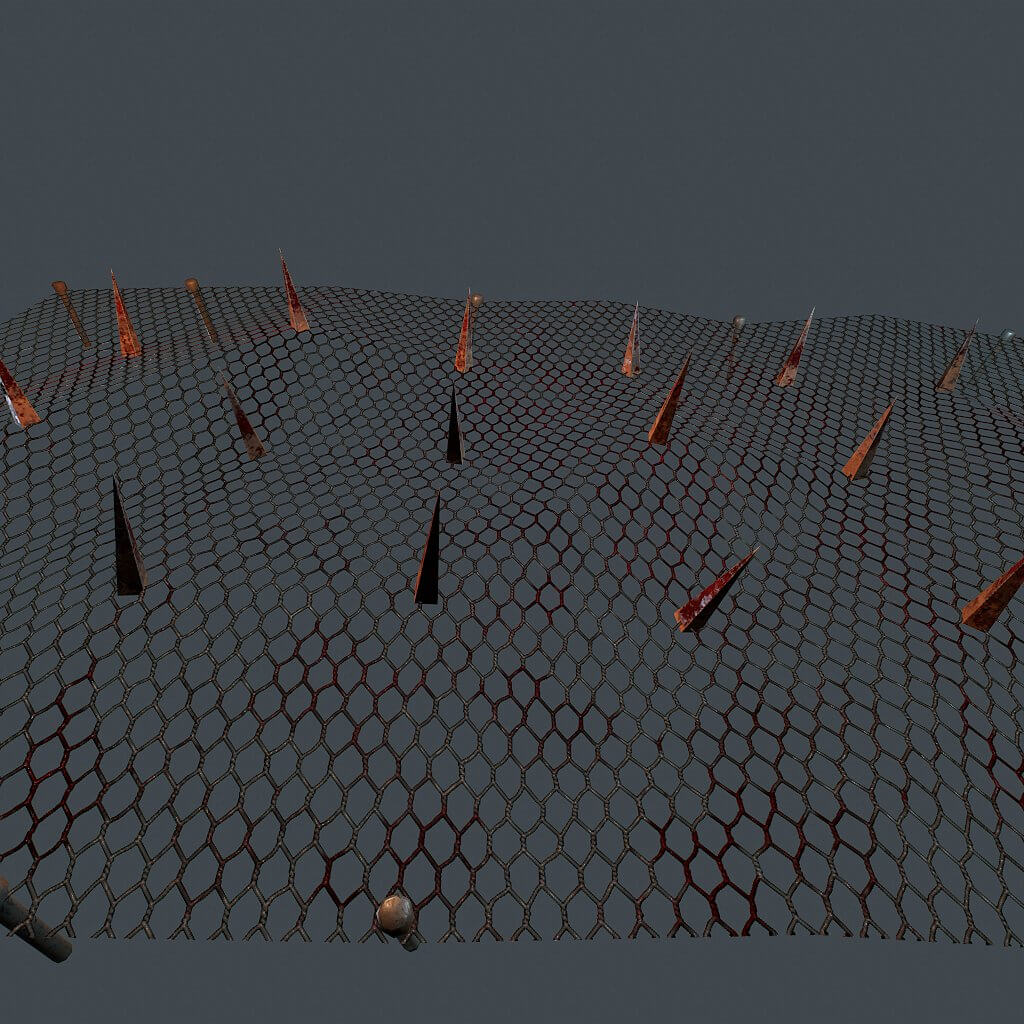 Wire Spikes - 3D Model by salex