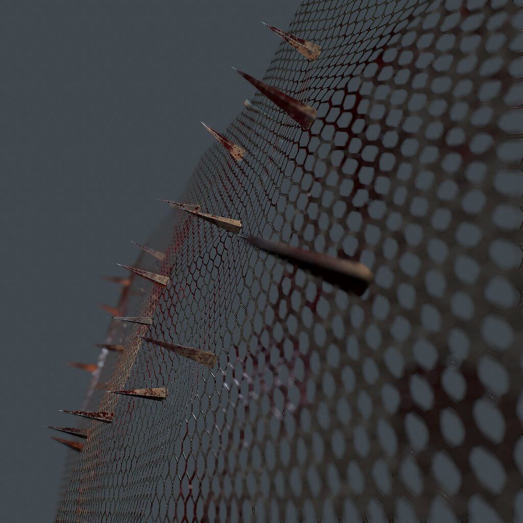 Wire Spikes - 3D Model by salex