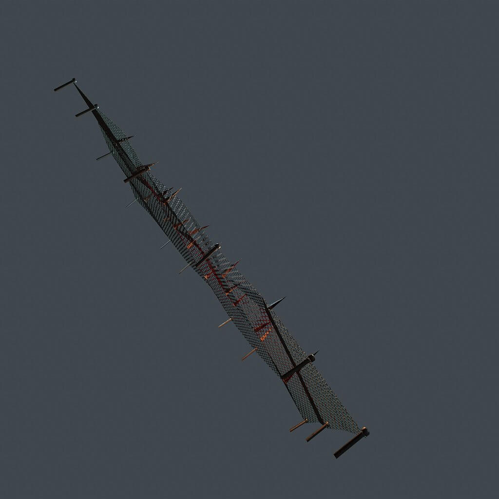 Wire Spikes - 3D Model by salex