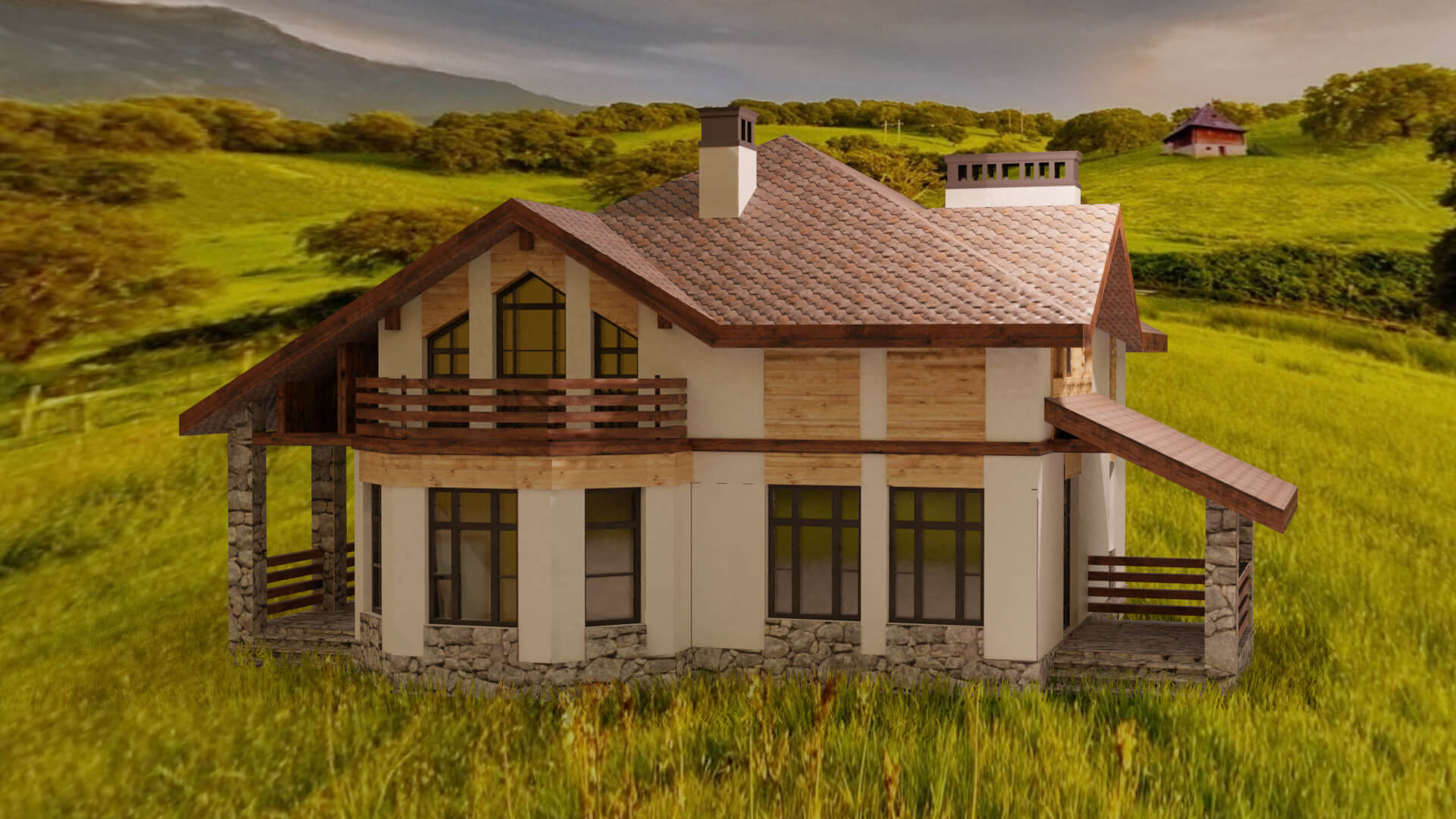 Country House - 3D Model by SalHirut