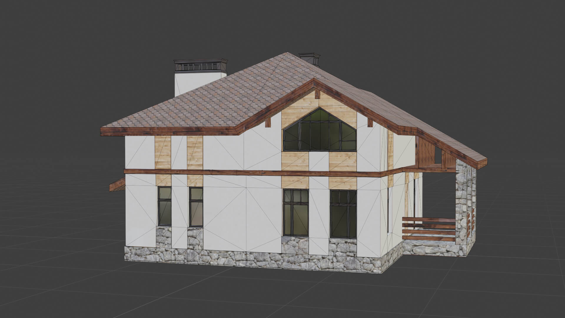 Country House - 3D Model by SalHirut