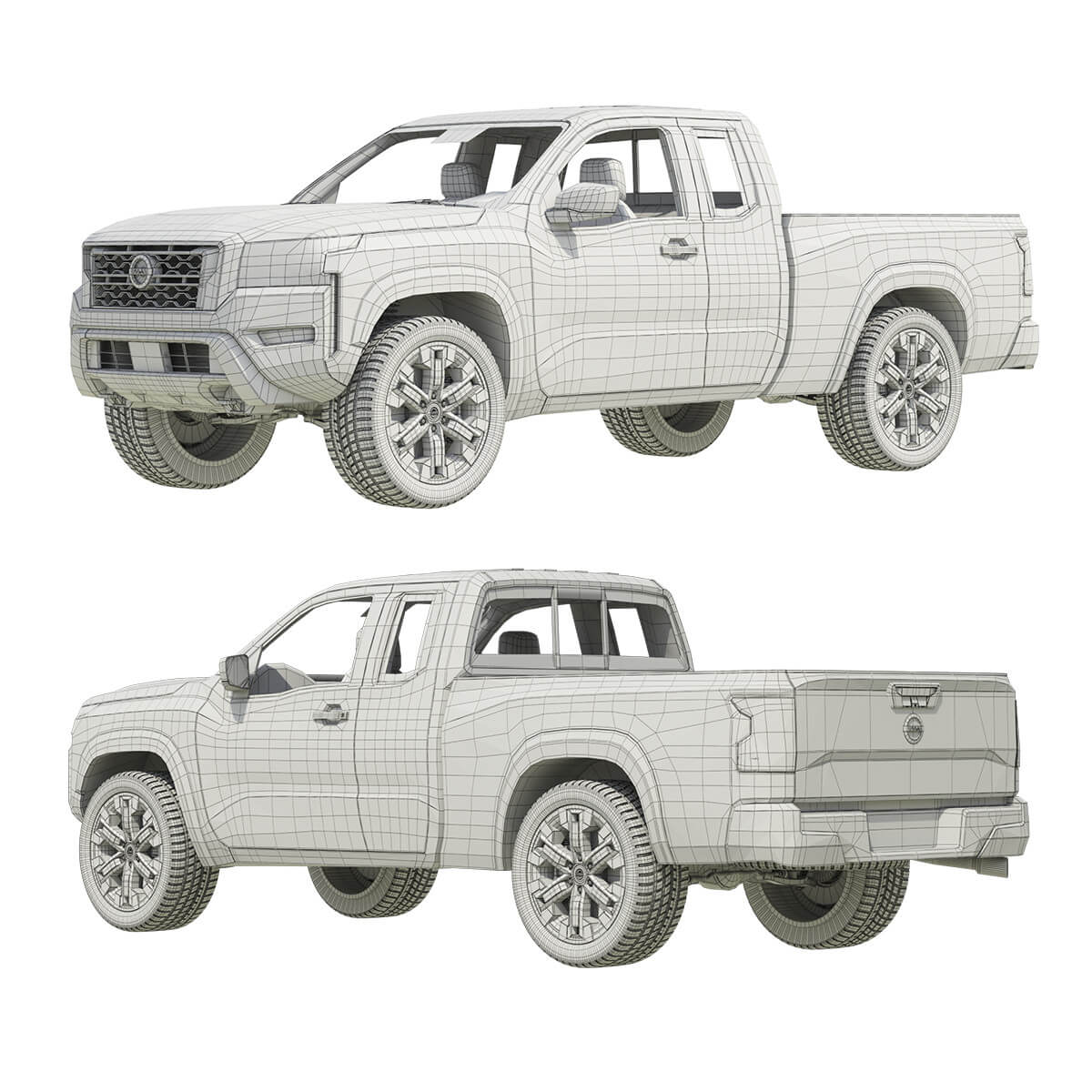 Nissan Frontier King Cab 2022 - 3D Model by SalikovSemyon