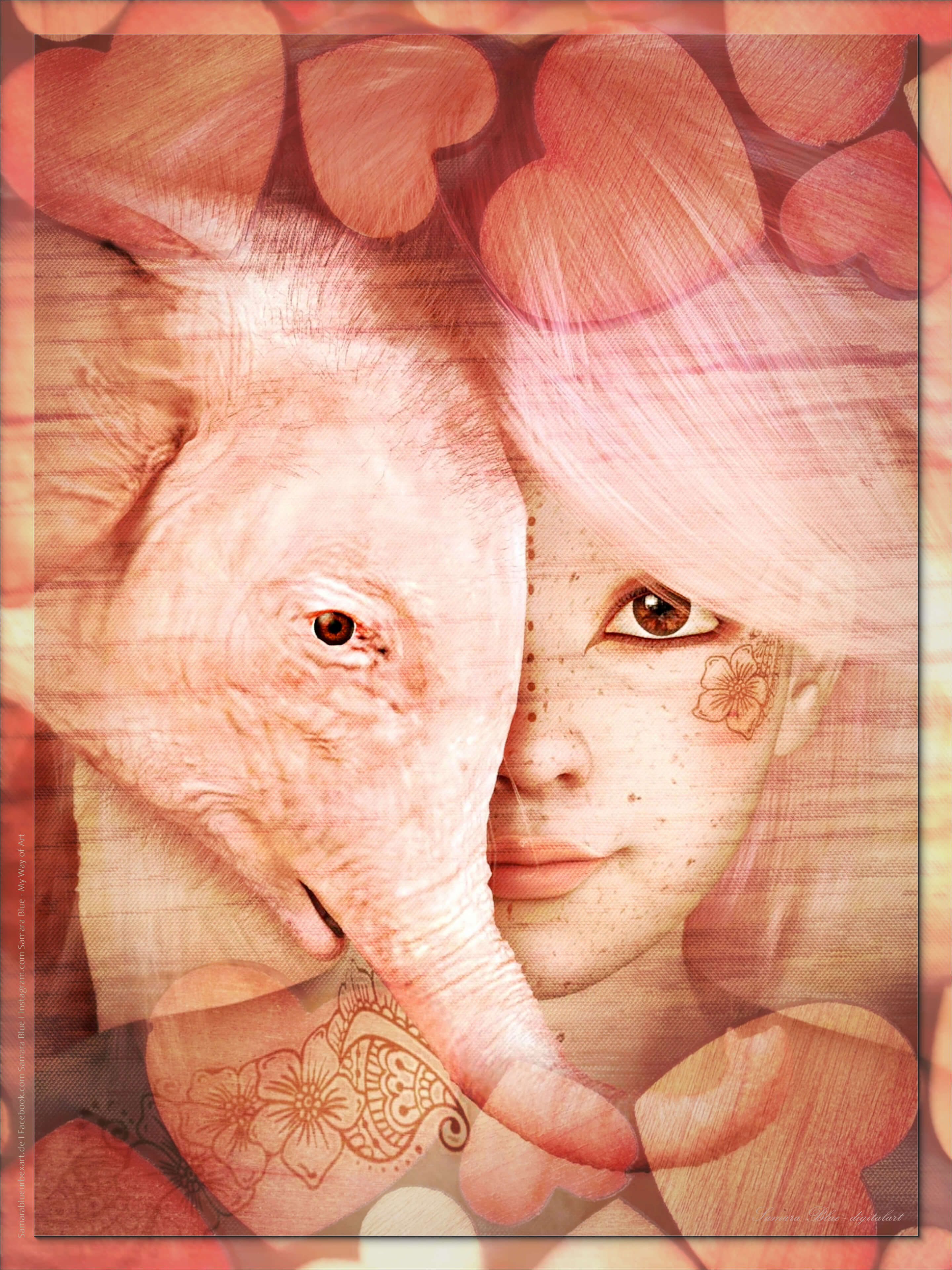 Pink Side of Life 3D Render, Digital Art by Samara Blue