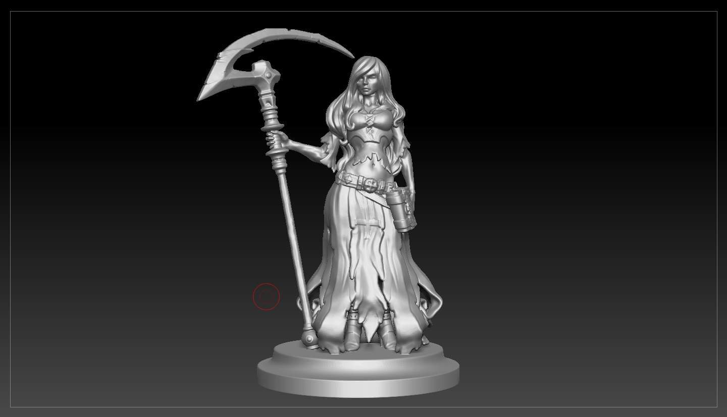 Witch-Warrior Girl 3D Model by SamArts