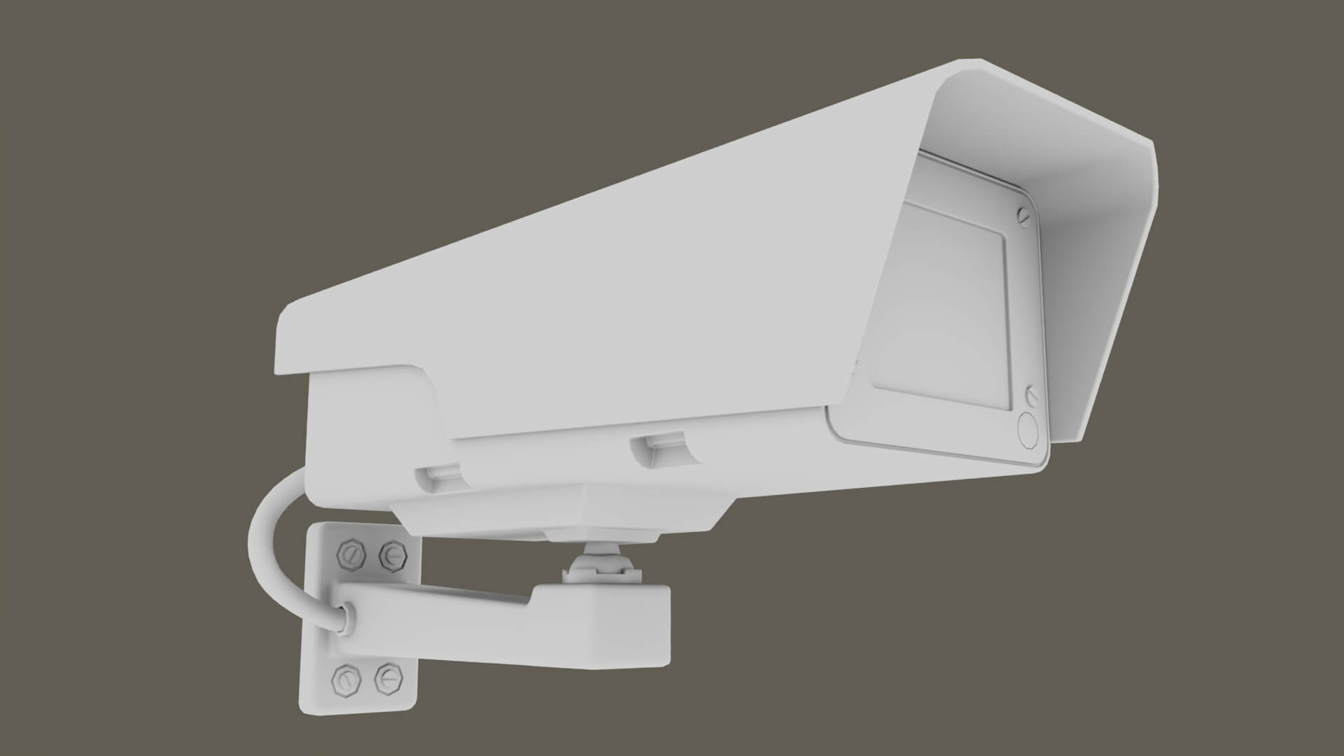 CCTV Camera Low Poly 3D Model by samfy