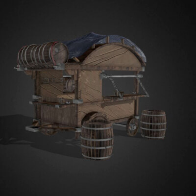 Game Ready Models | Medieval | Wagons | RenderHub