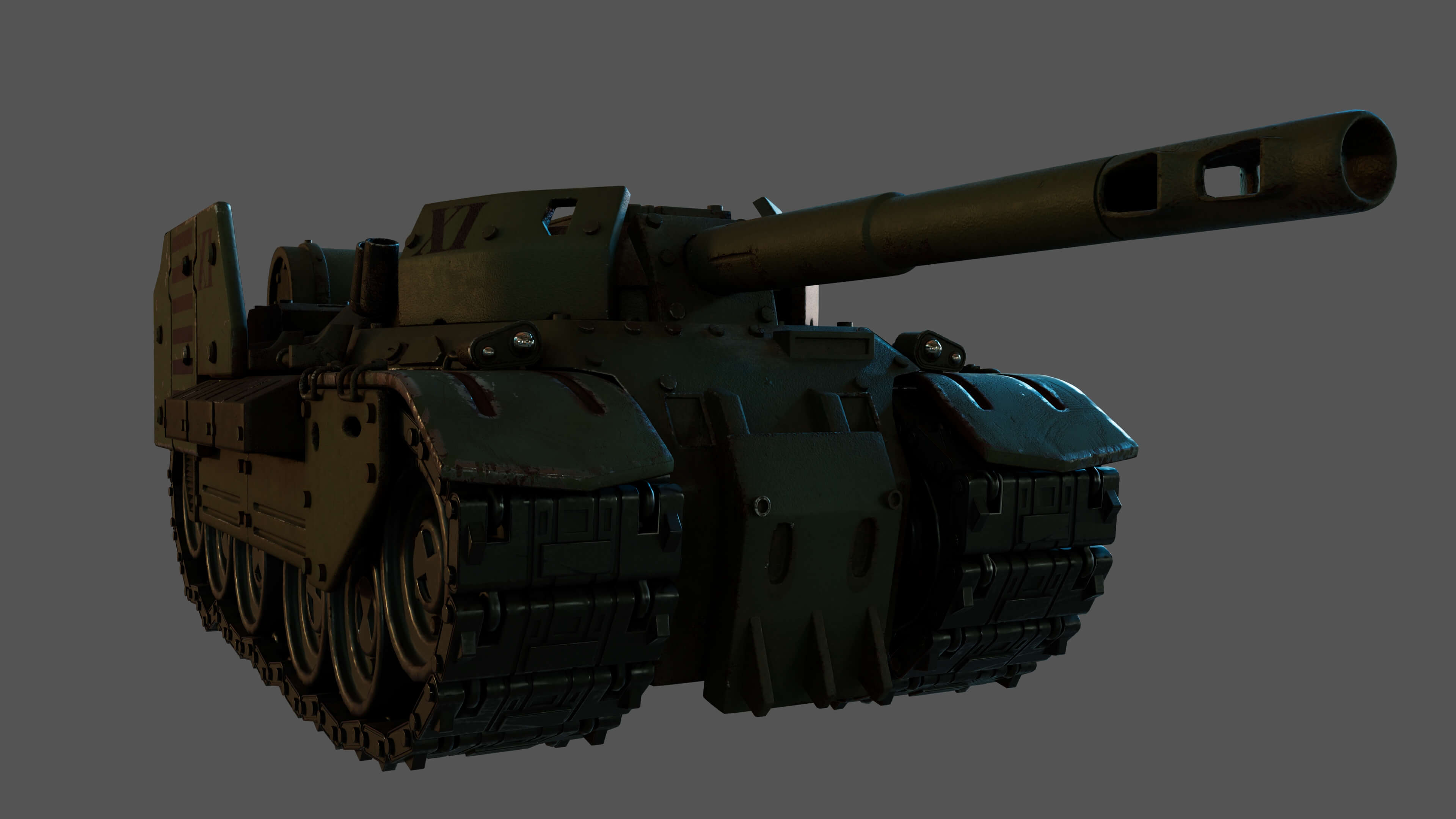 Military Tank - 3D Model by samfy