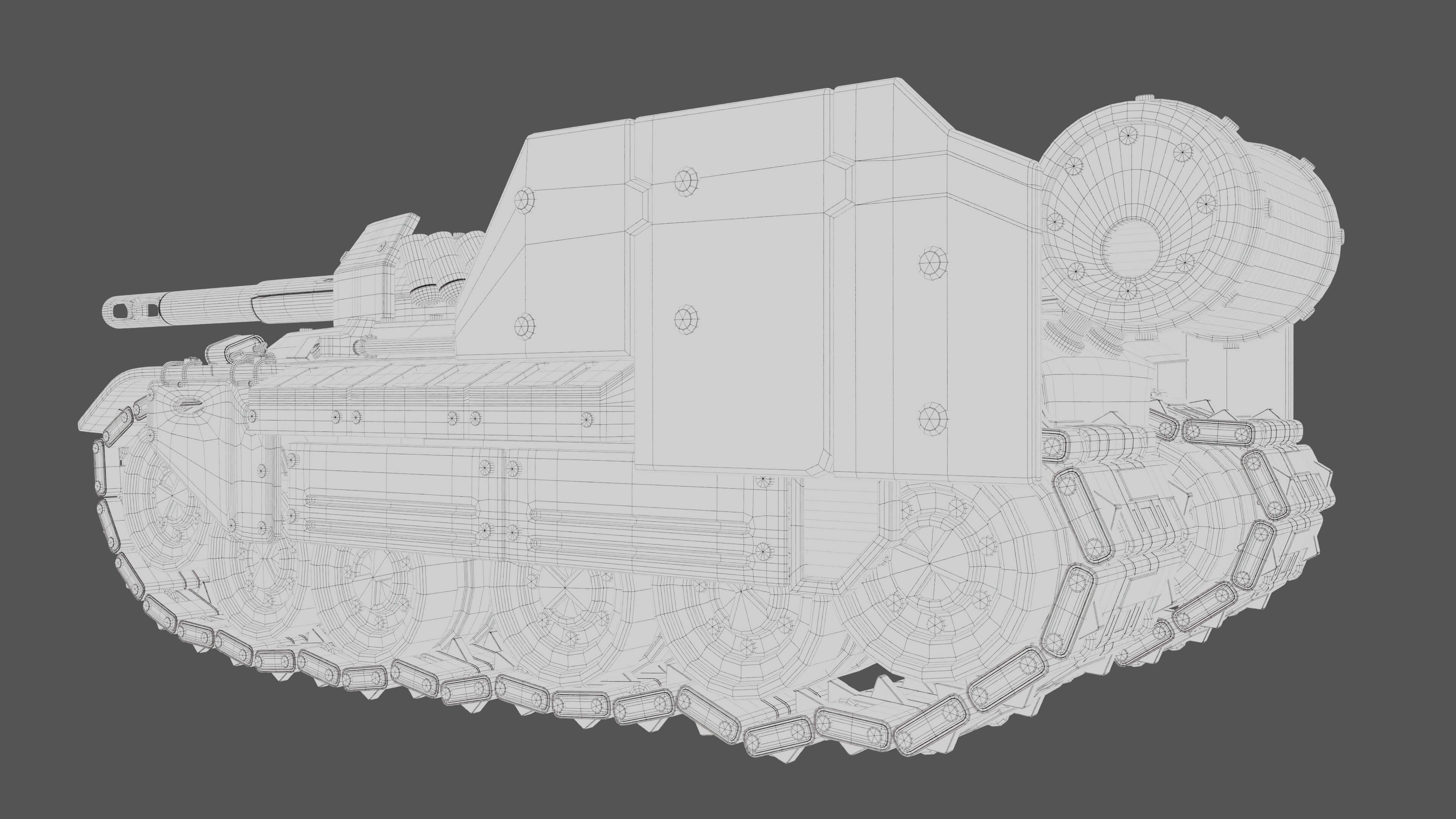Military Tank - 3D Model by samfy