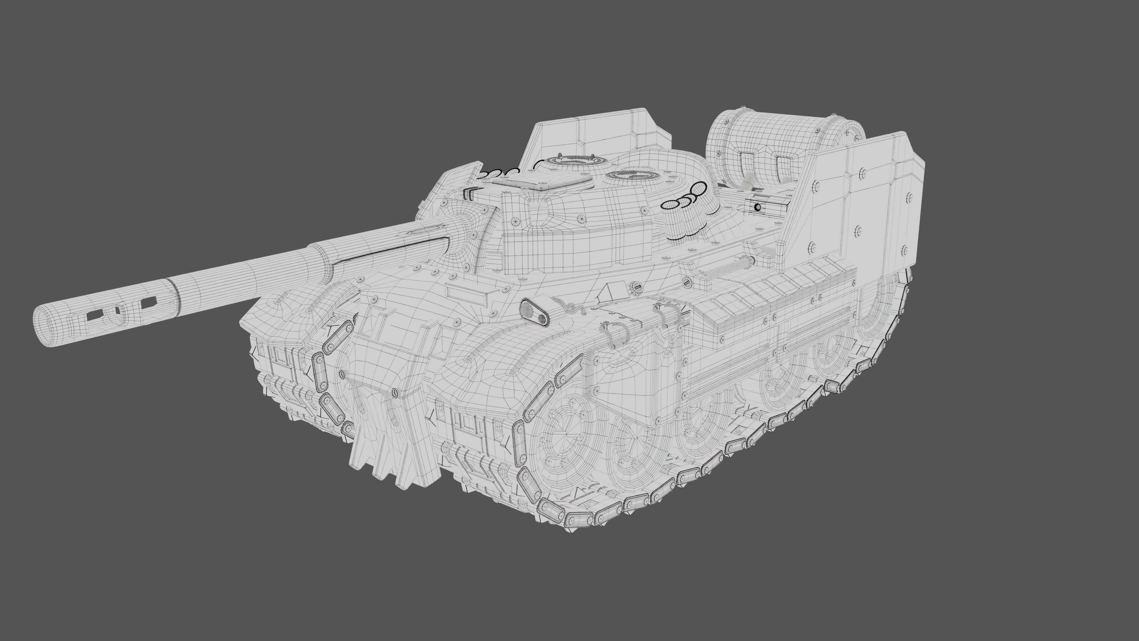 Military Tank - 3D Model by samfy