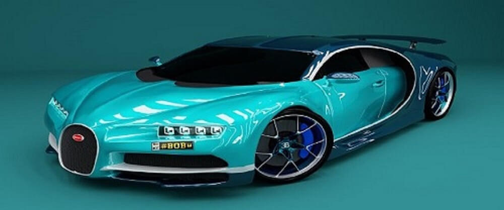 Bugatti Chiron 3D Render, Digital Art by samilow14
