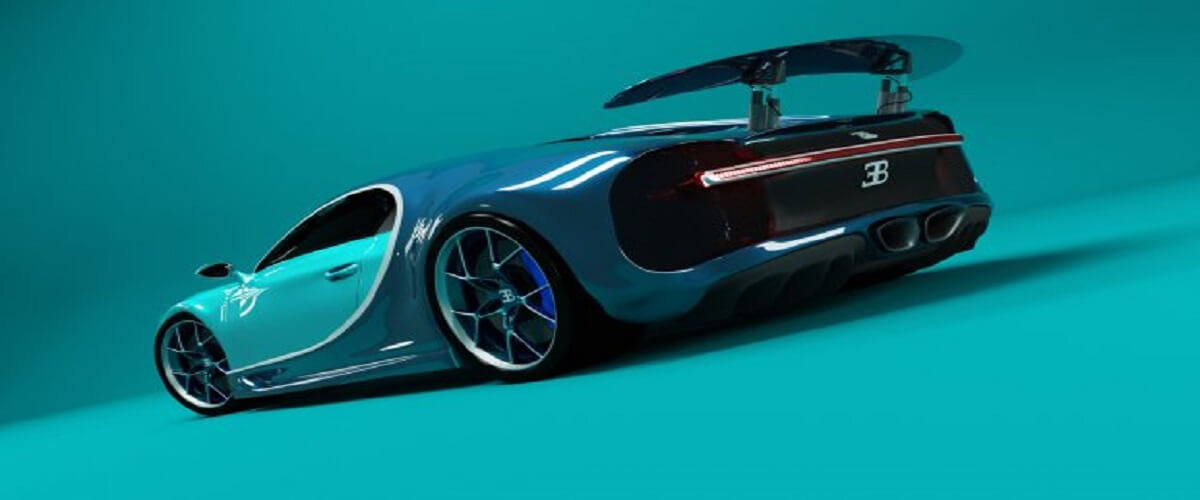 Bugatti Chiron 3D Render, Digital Art by samilow14