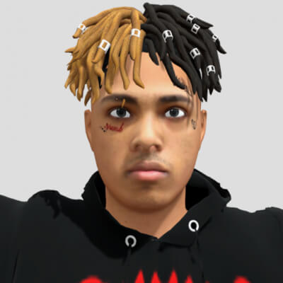 XXXTENTACION Rigged Avatar FBX - 3D Model by Sammyharts