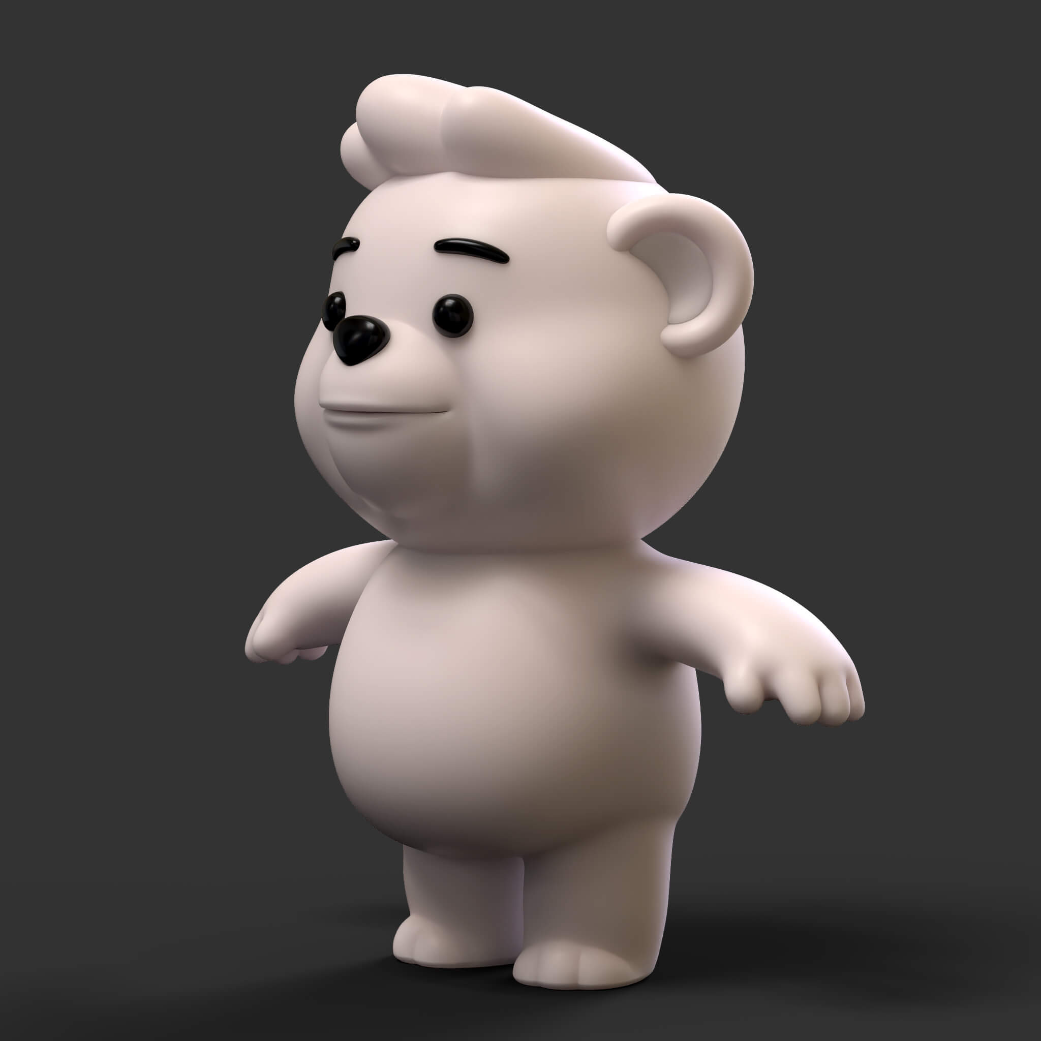 Cartoon Bear - 3D Model by samsimsom