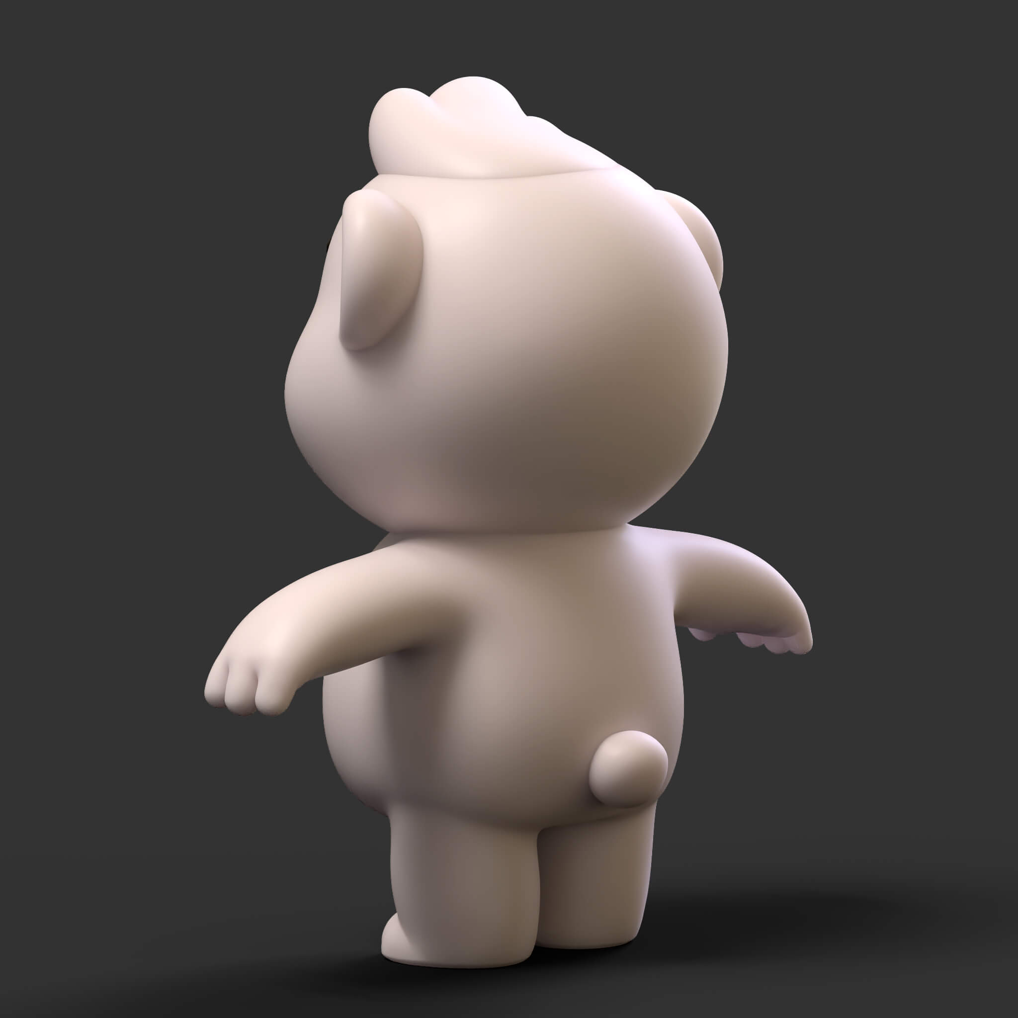Cartoon Bear - 3D Model by samsimsom