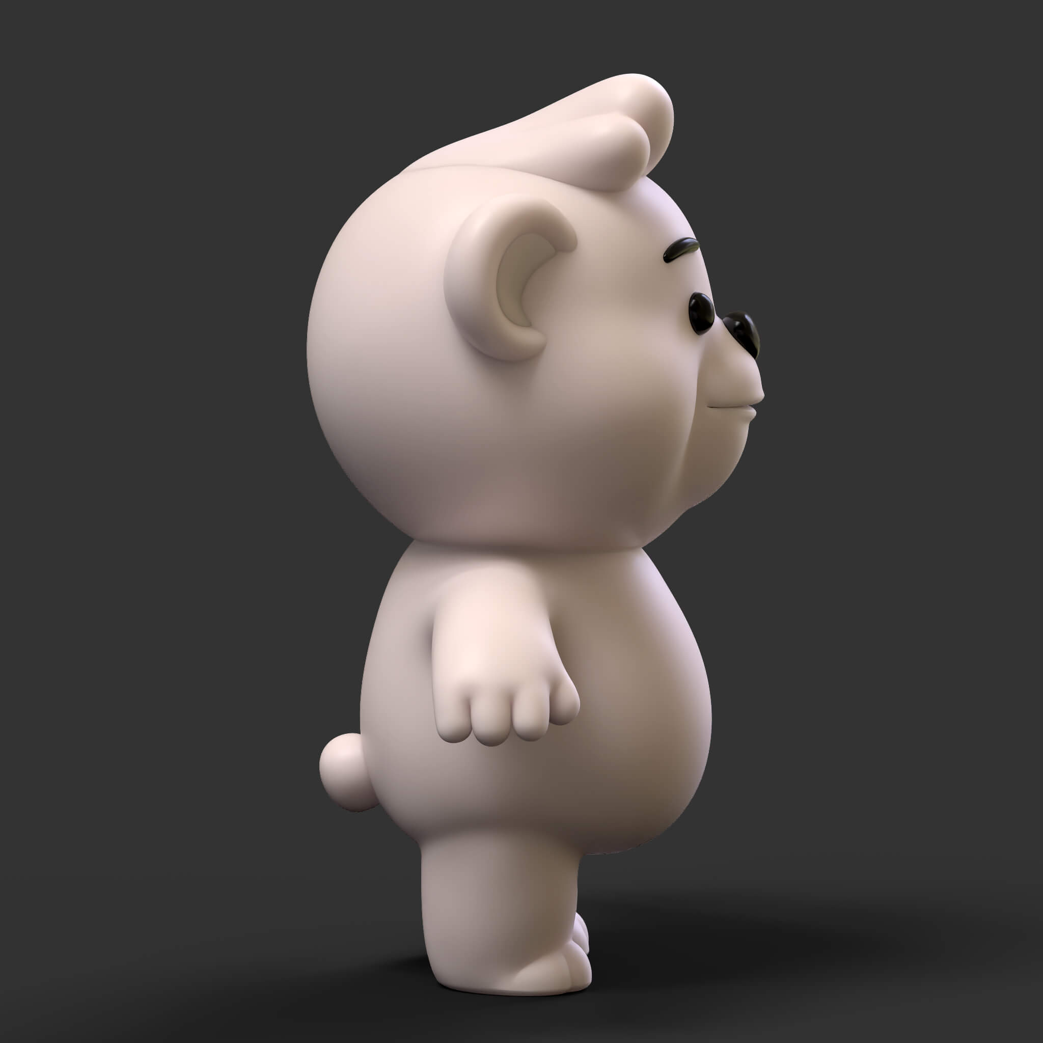 Cartoon Bear - 3D Model by samsimsom