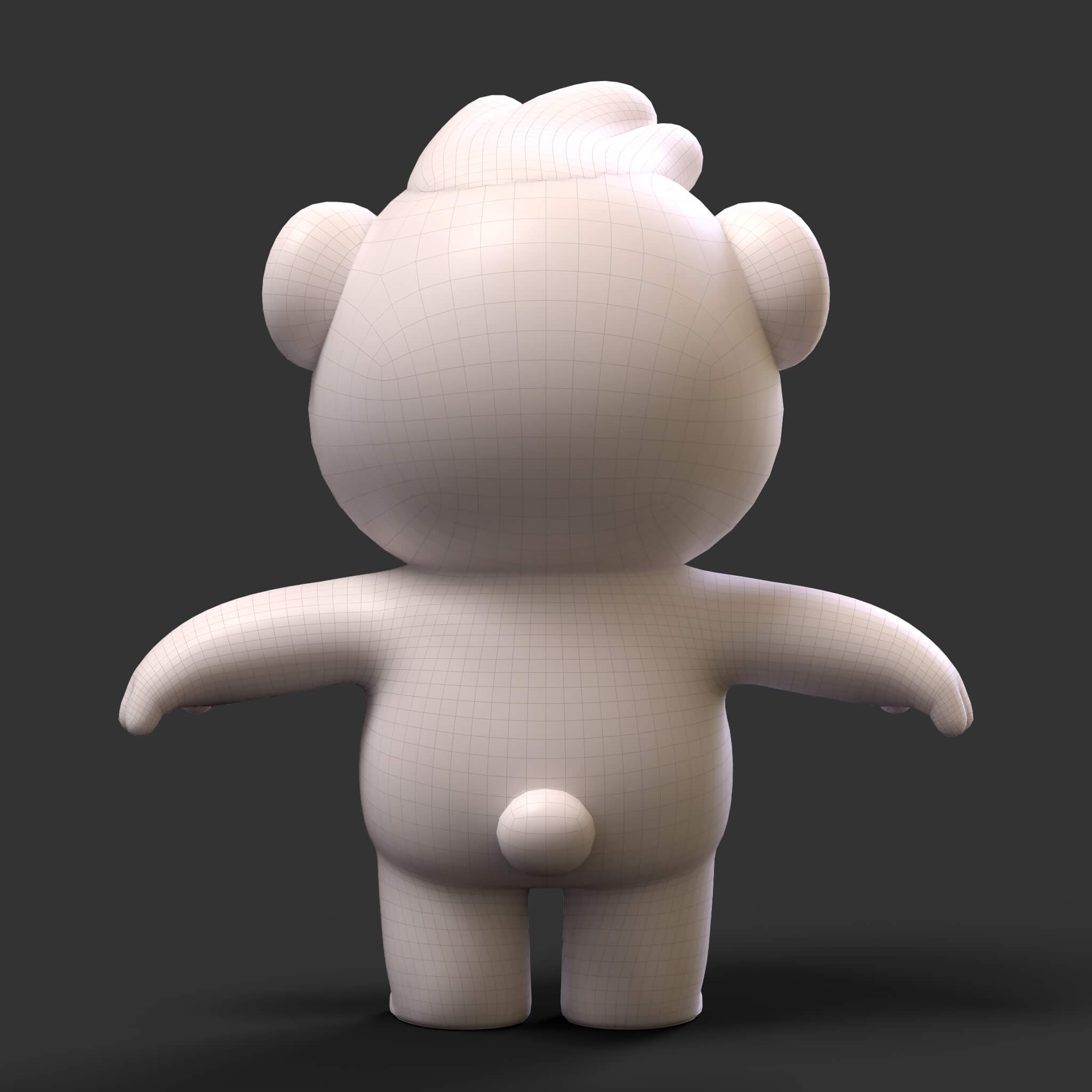 Cartoon Bear - 3D Model by samsimsom