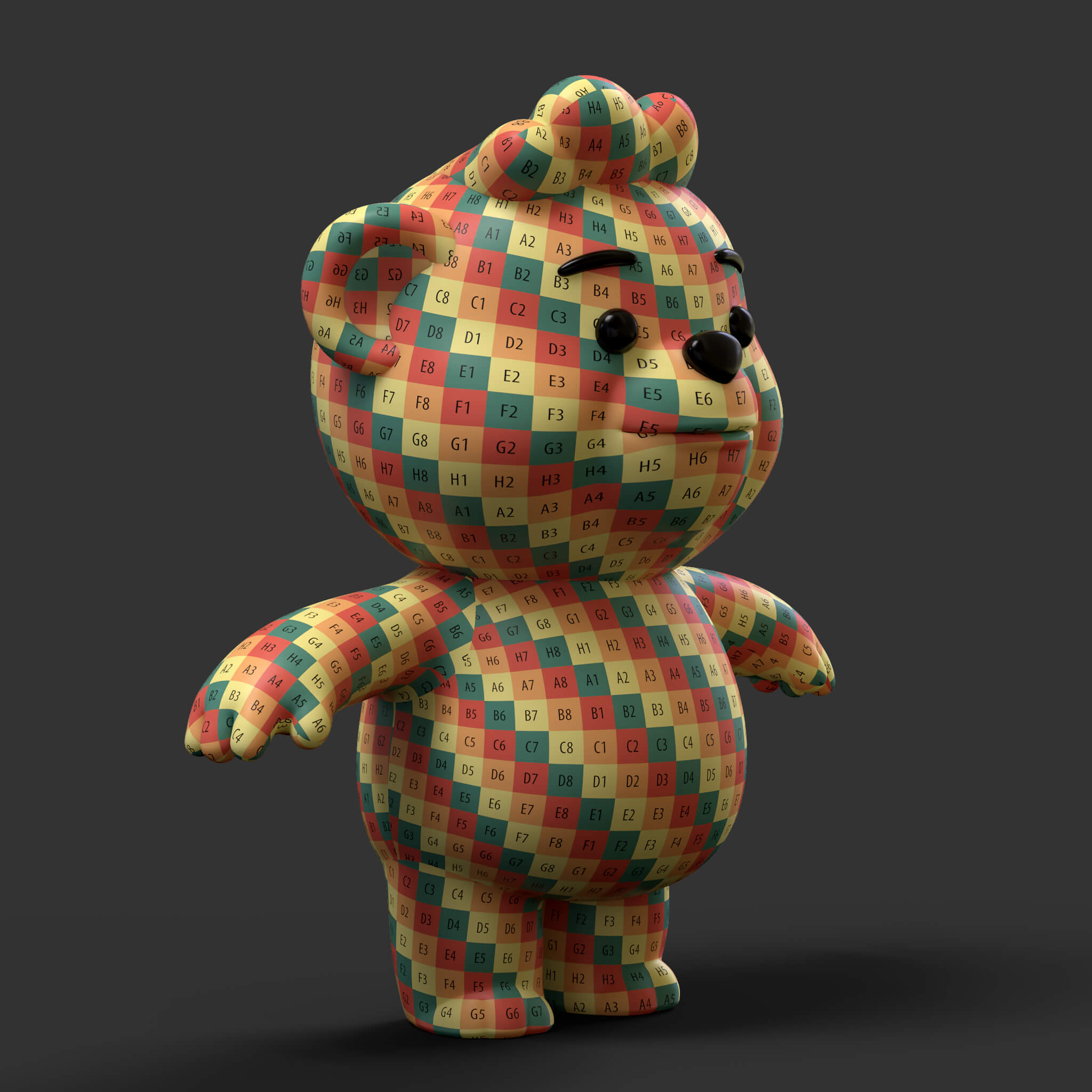 Cartoon Bear - 3D Model by samsimsom