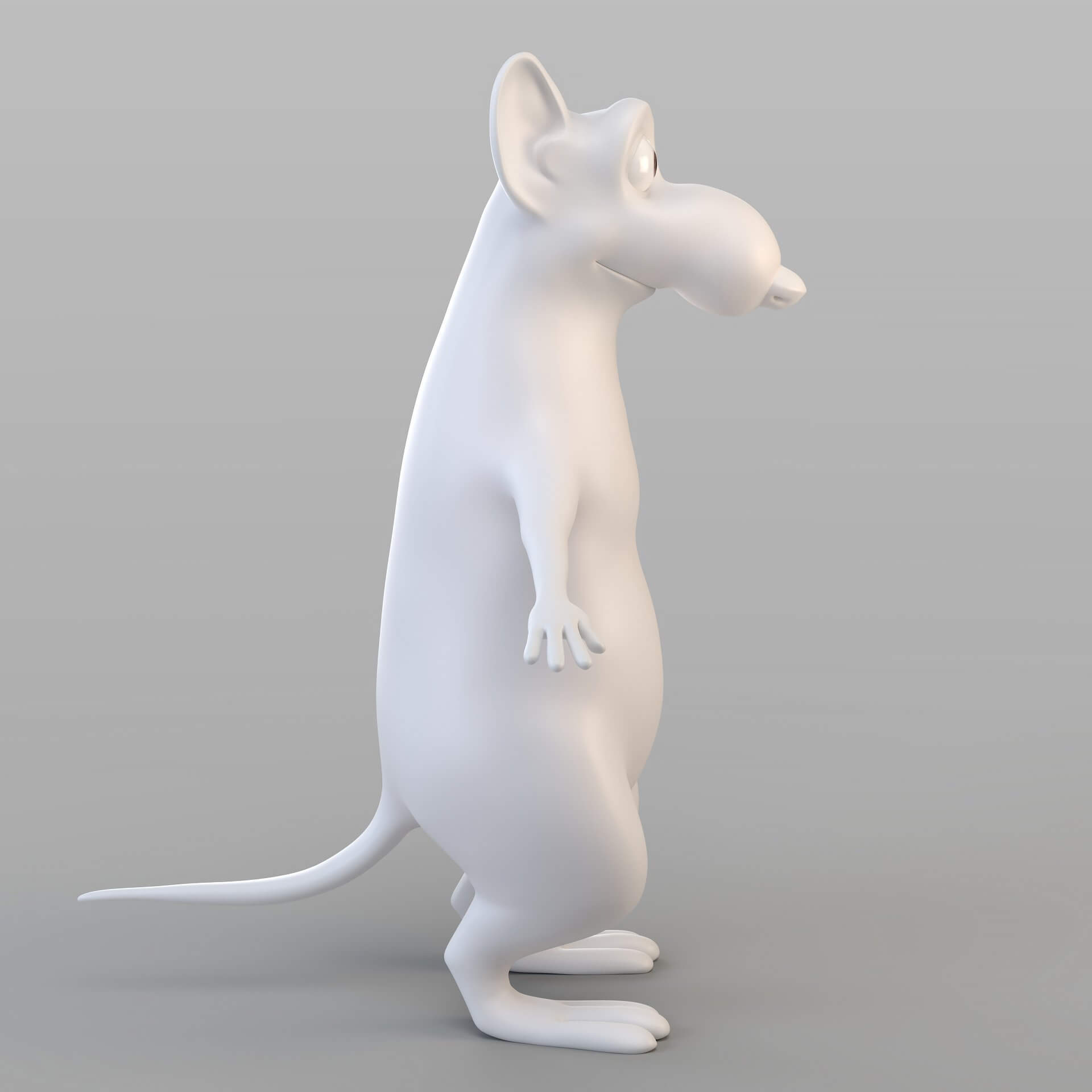 Cartoon Big Mouse - 3D Model by samsimsom