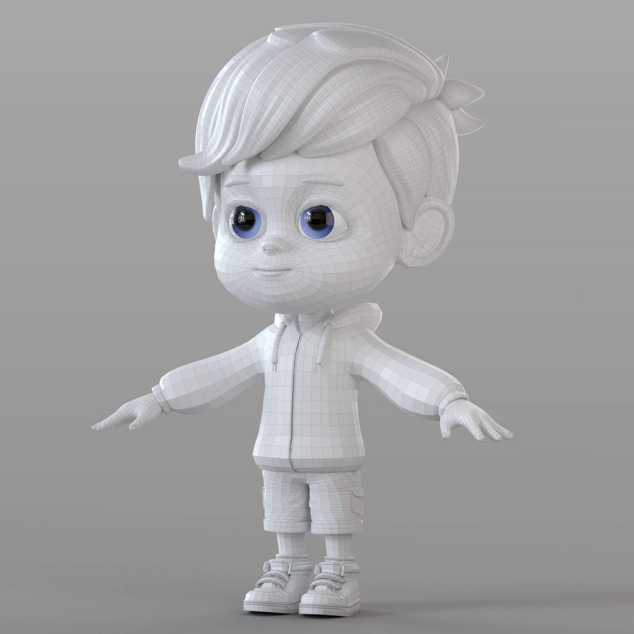 Cartoon Character Arnold - 3D Model by samsimsom