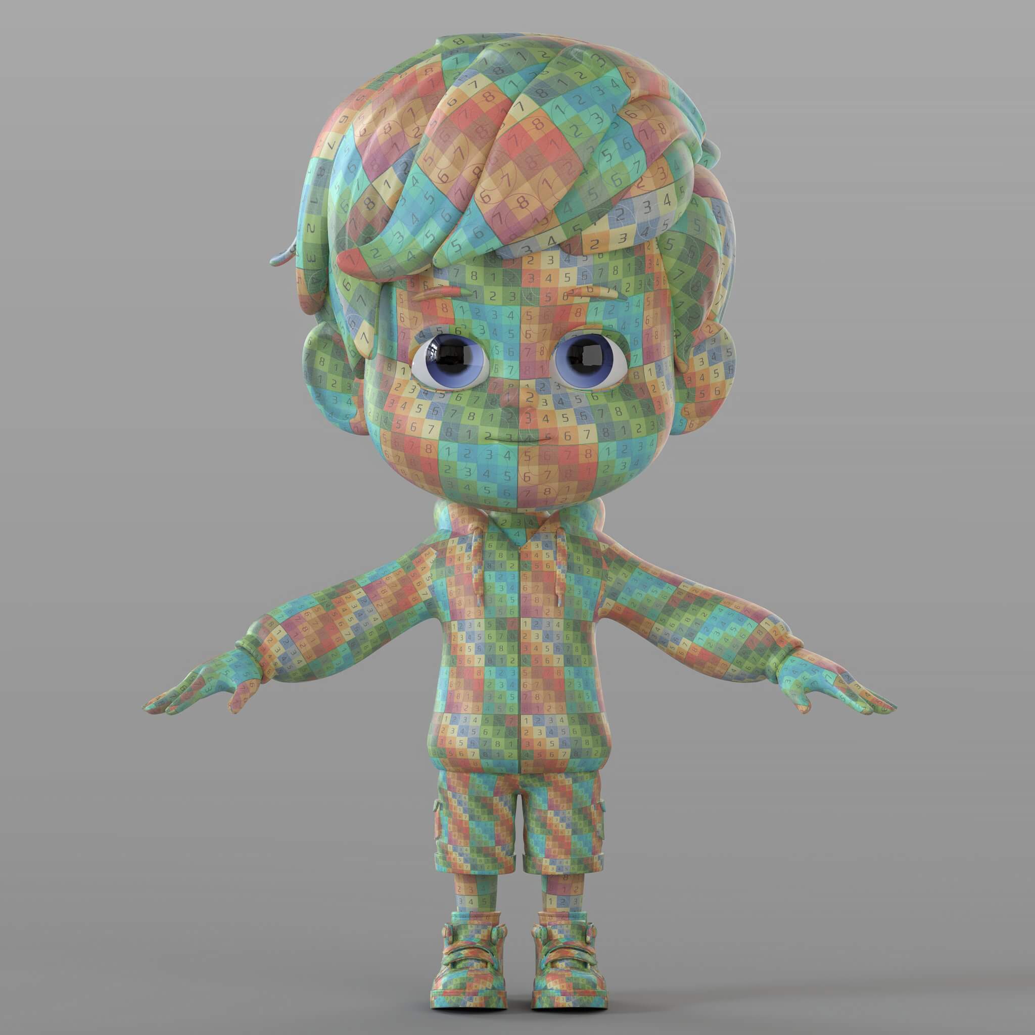 Cartoon Character Arnold 3d Model By Samsimsom