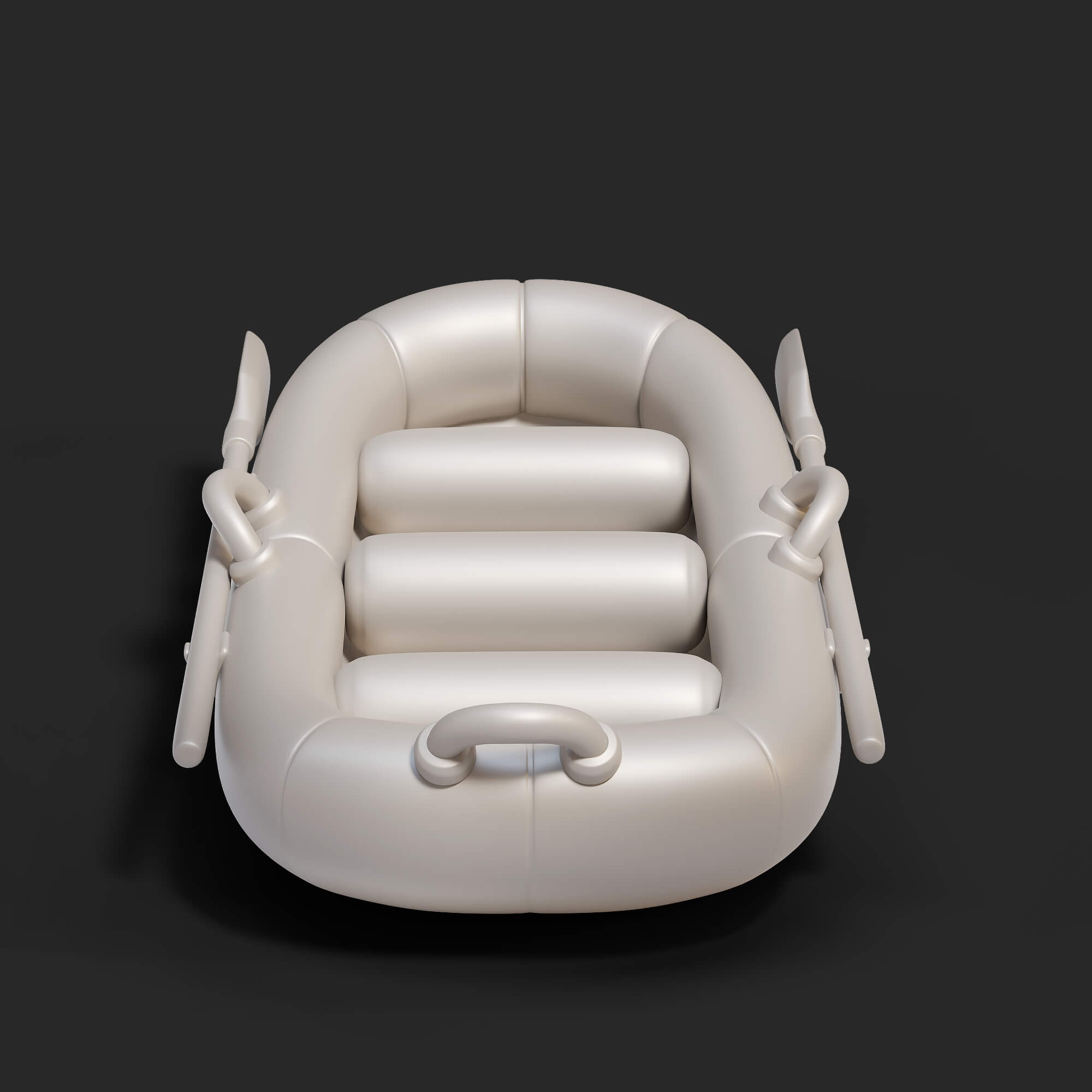 Cartoon Rafting Boot 01 - 3D Model by samsimsom