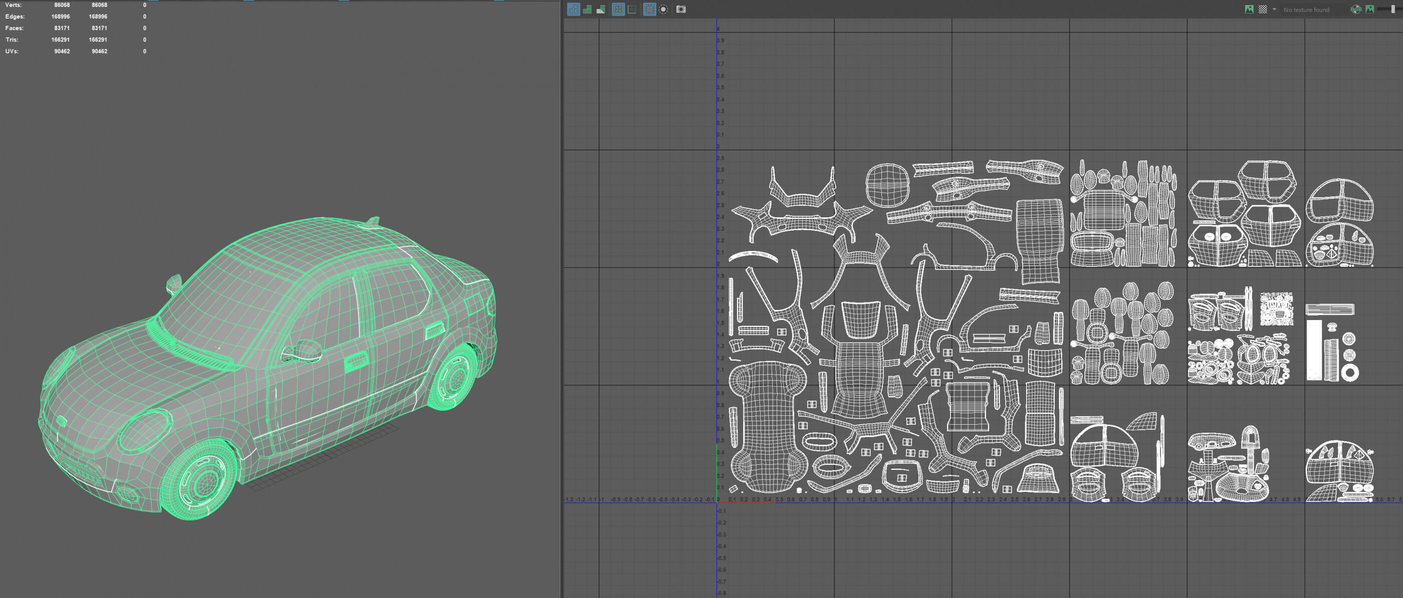 Cartoon Sedan Car - 3D Model by samsimsom