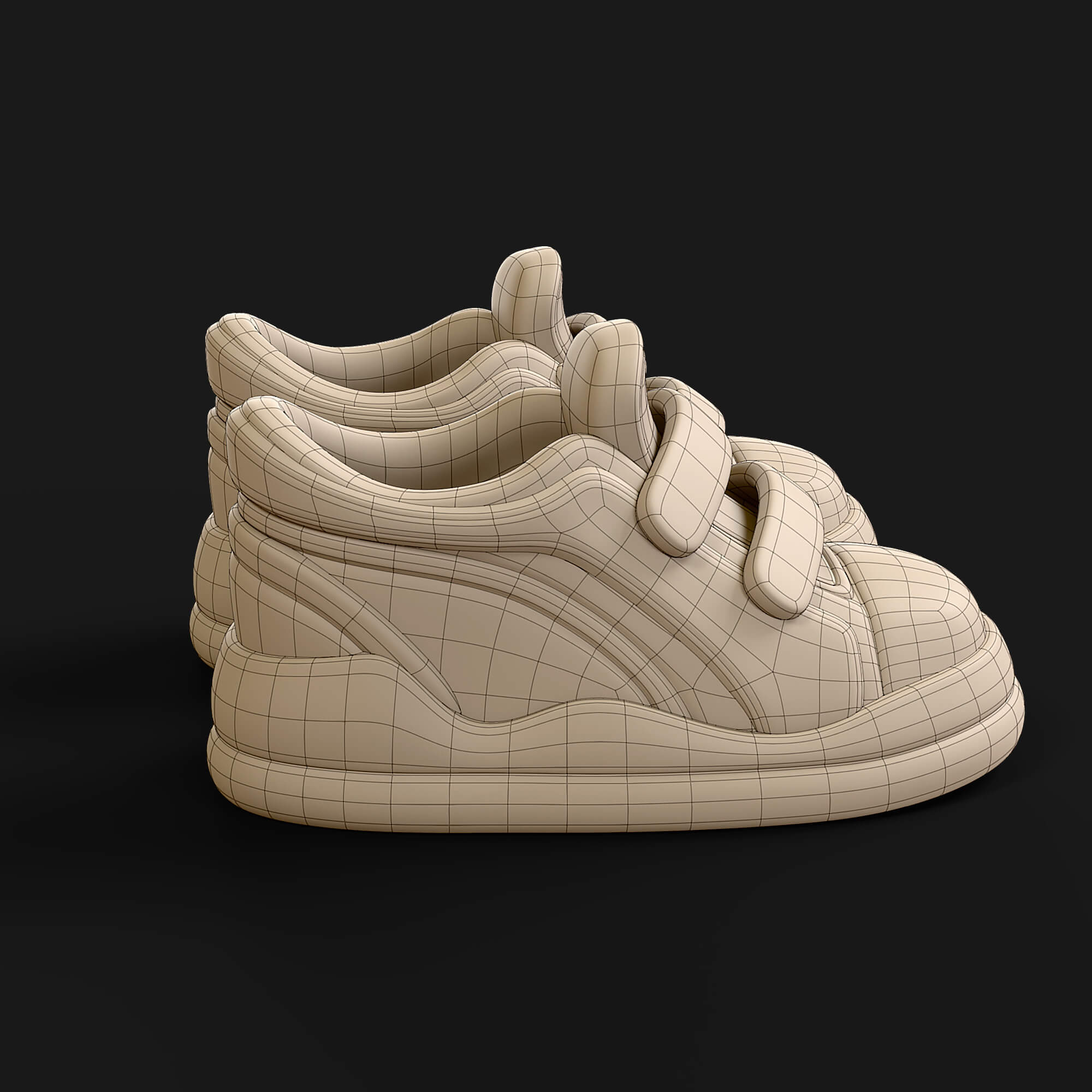 Cartoon Sport Shoes Activeease - 3D Model by samsimsom