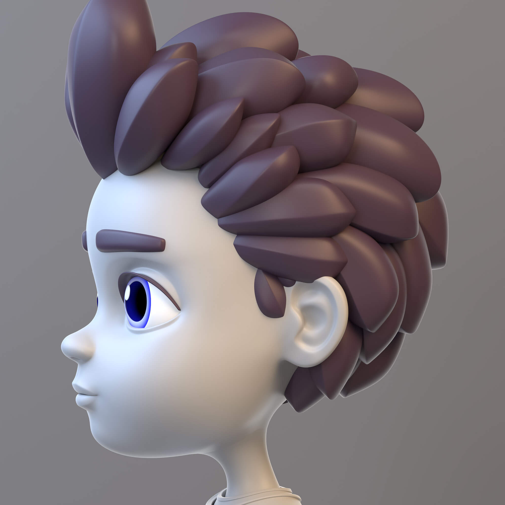 Cartoon Teenage Boy 02 - 3D Model by samsimsom