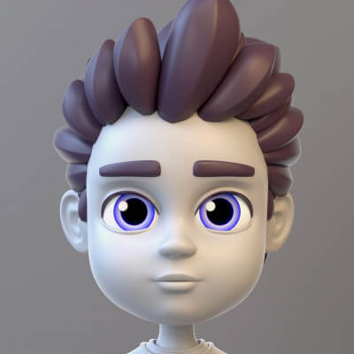 Cartoon Teenage Boy 02 - 3D Model by samsimsom